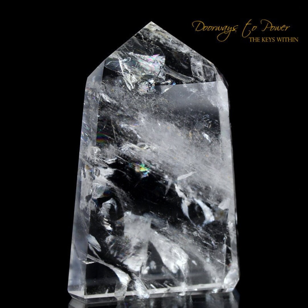 Exquisite Pure Clear Quartz Point & Devic Temple Master Crystal - Etsy