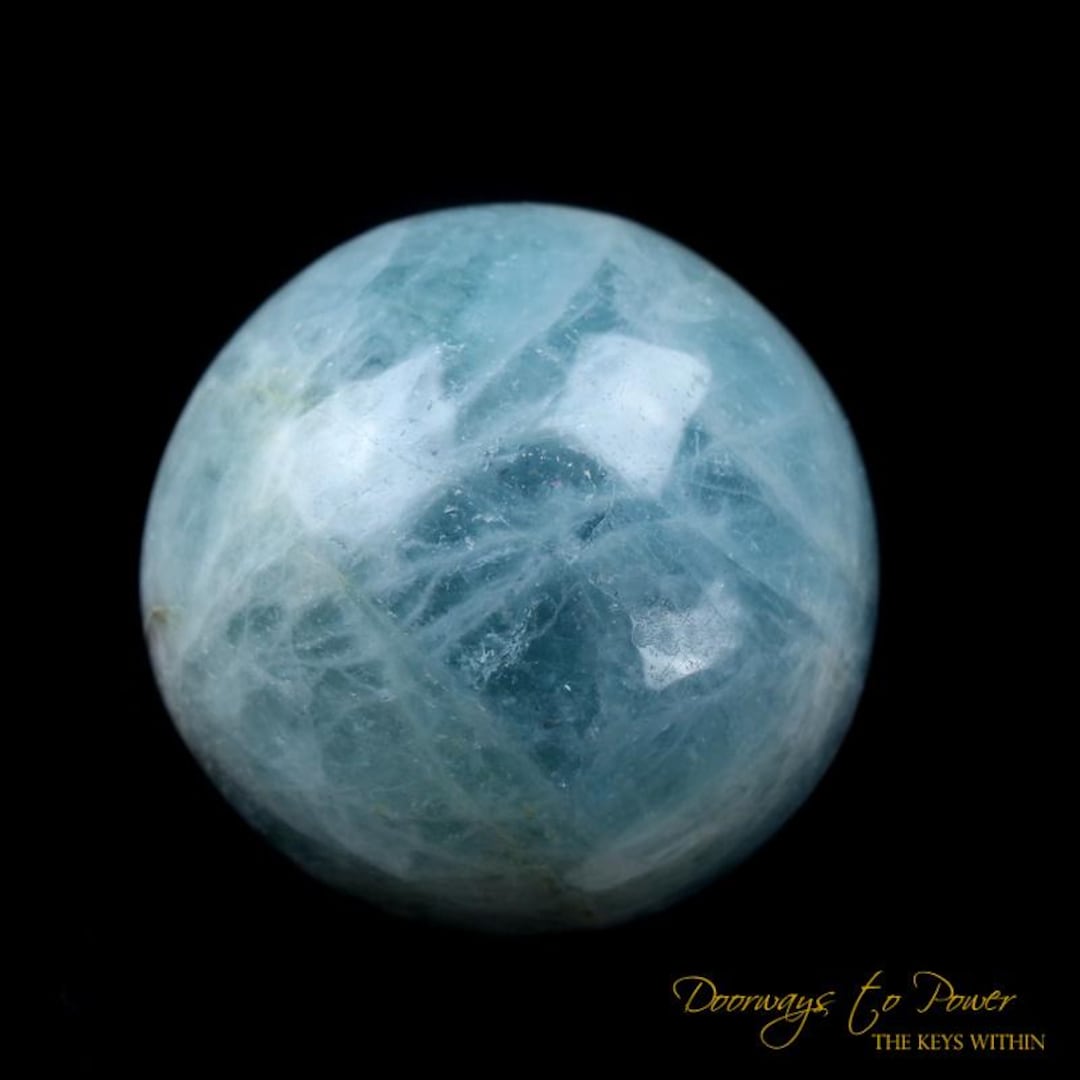 Large Aquamarine Crystal Sphere 'seer's Stone' - Etsy