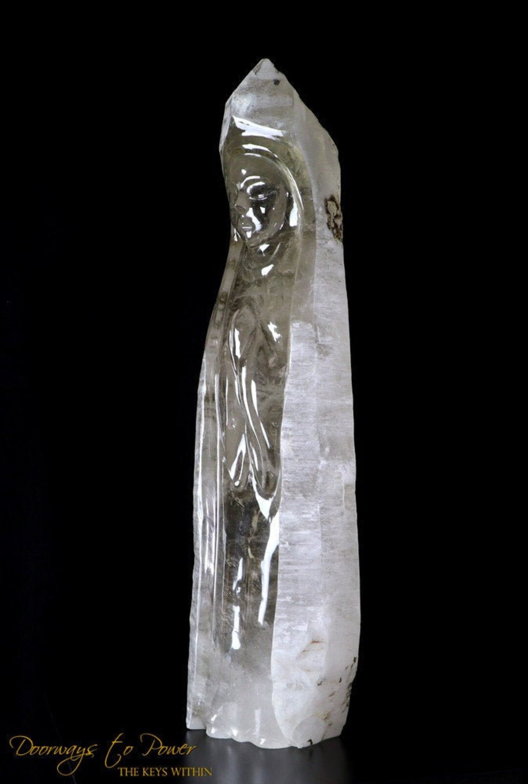 Star Mother Laser Quartz Crystal Point Sculpture Masterfully Hand ...