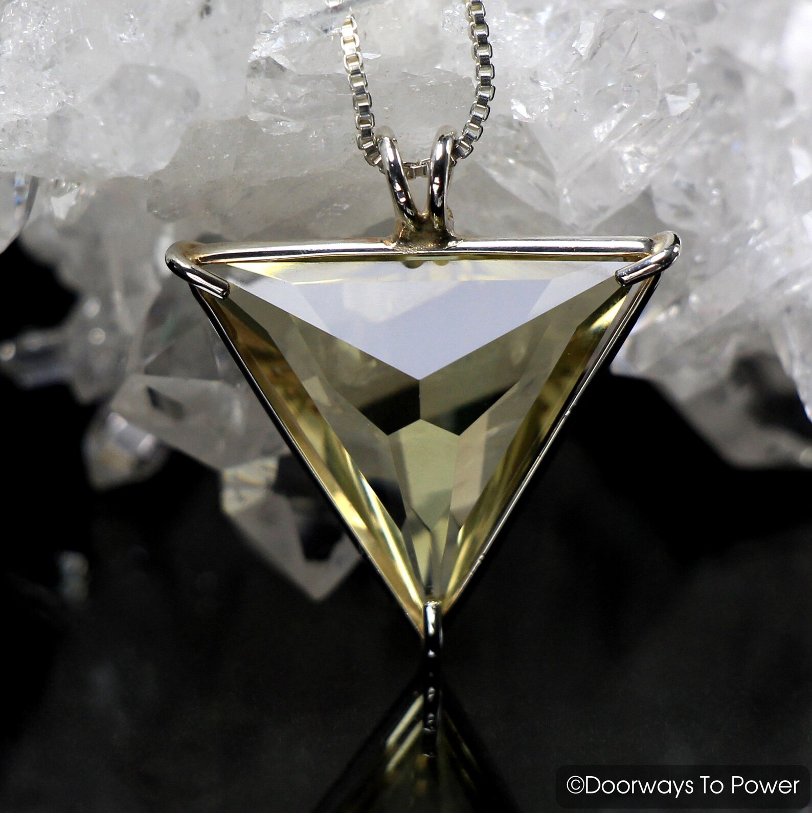 Citrine Angelic Star Crystal Pendant 14k Gold Citrine Quartz Abundance ...
