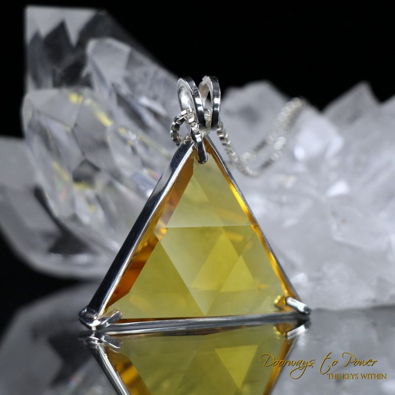 Siberian Gold Quartz Vogel Crystal Star of David Pendant Necklace - Etsy