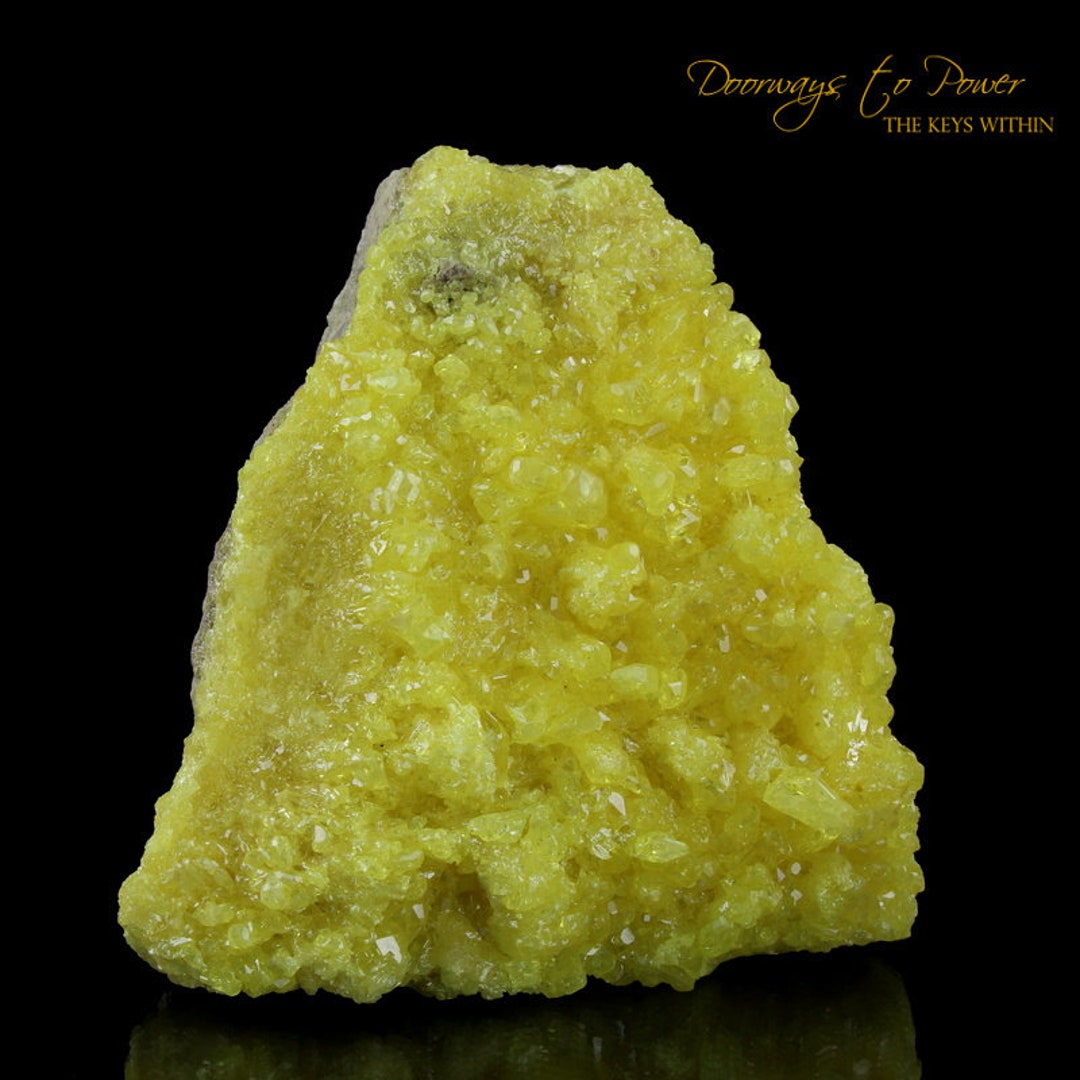 Native XL SULFUR Crystal Specimen Bolivia 'transformation & Balance' - Etsy