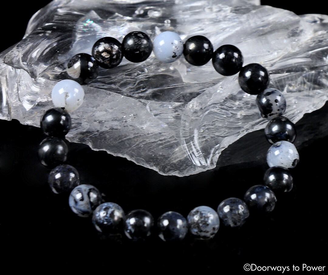 Mystic Merlinite Healing Crystal Bracelet - Etsy