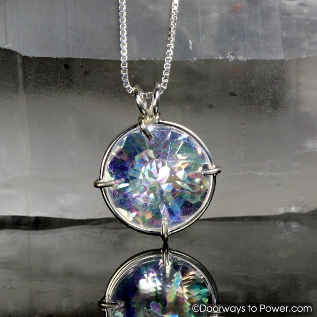 Angel Aura Quartz Radiant Heart Crystal Pendant "angelic Connection ...