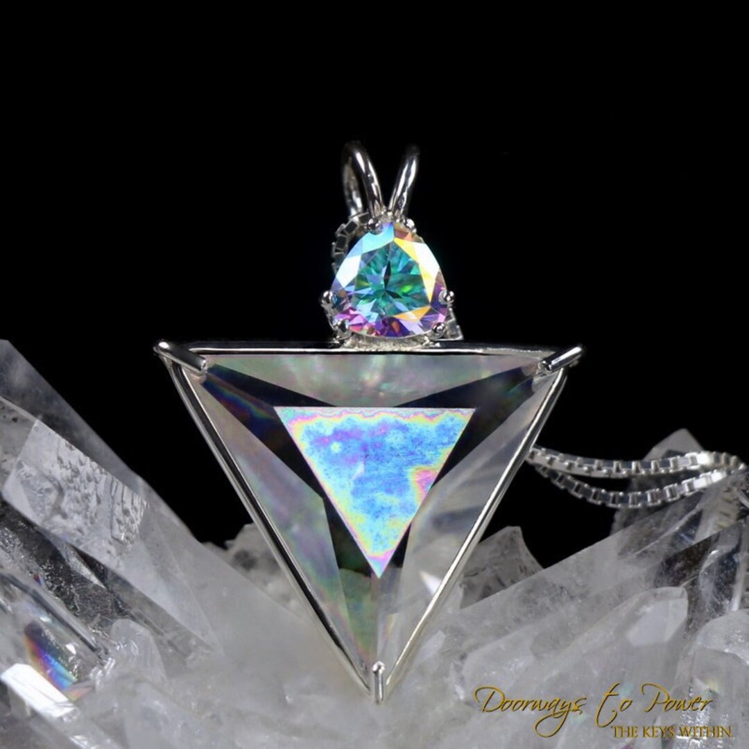 Angel Aura Quartz & Mystic Topaz Angelic Star Pendant - Etsy