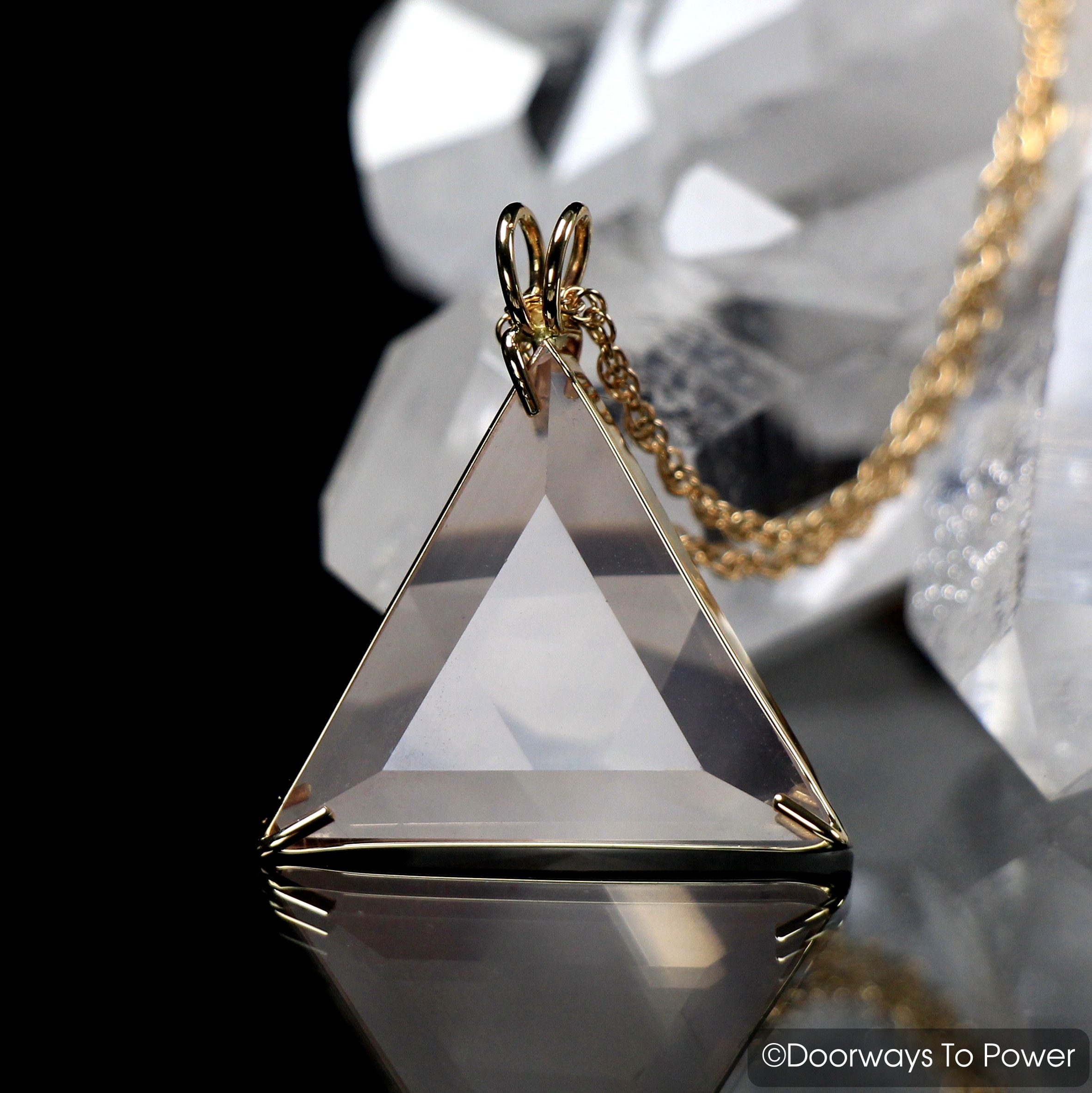 Rose Quartz Star of David Vogel Crystal Pendant Necklace 14k Blessed ...
