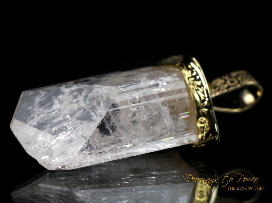 Big Danburite Light Language Crystal Pendant 22k 'angelic' Ultra Rare ...
