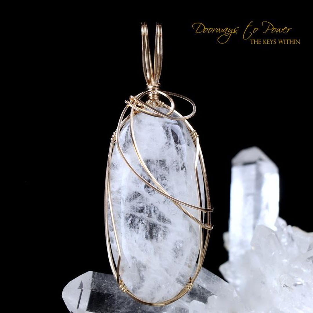 Natrolite Synergy 12 Crystal Pendant 14k - Etsy