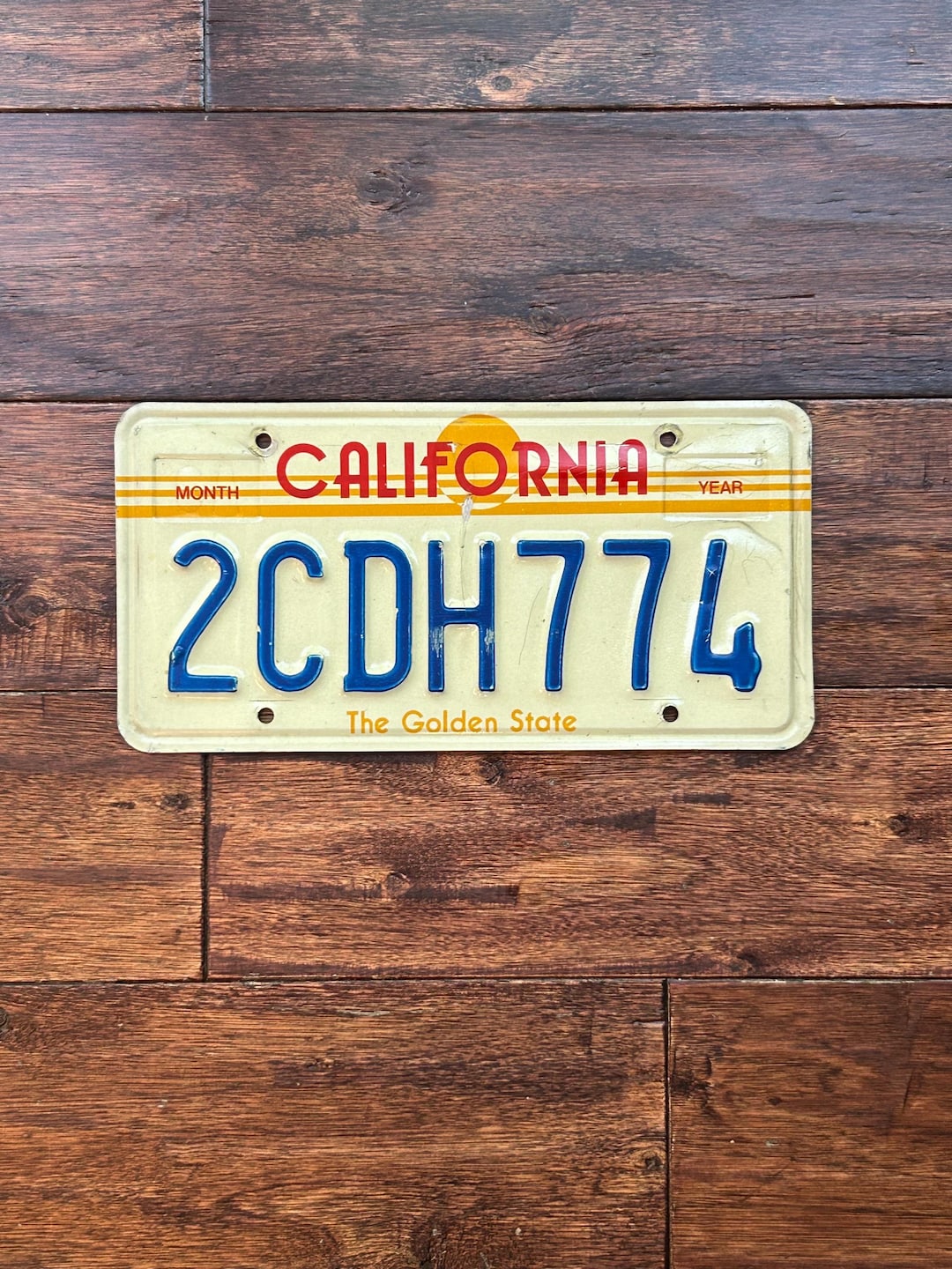 License Plate California, Vintage California License Plate 1990s, Old ...