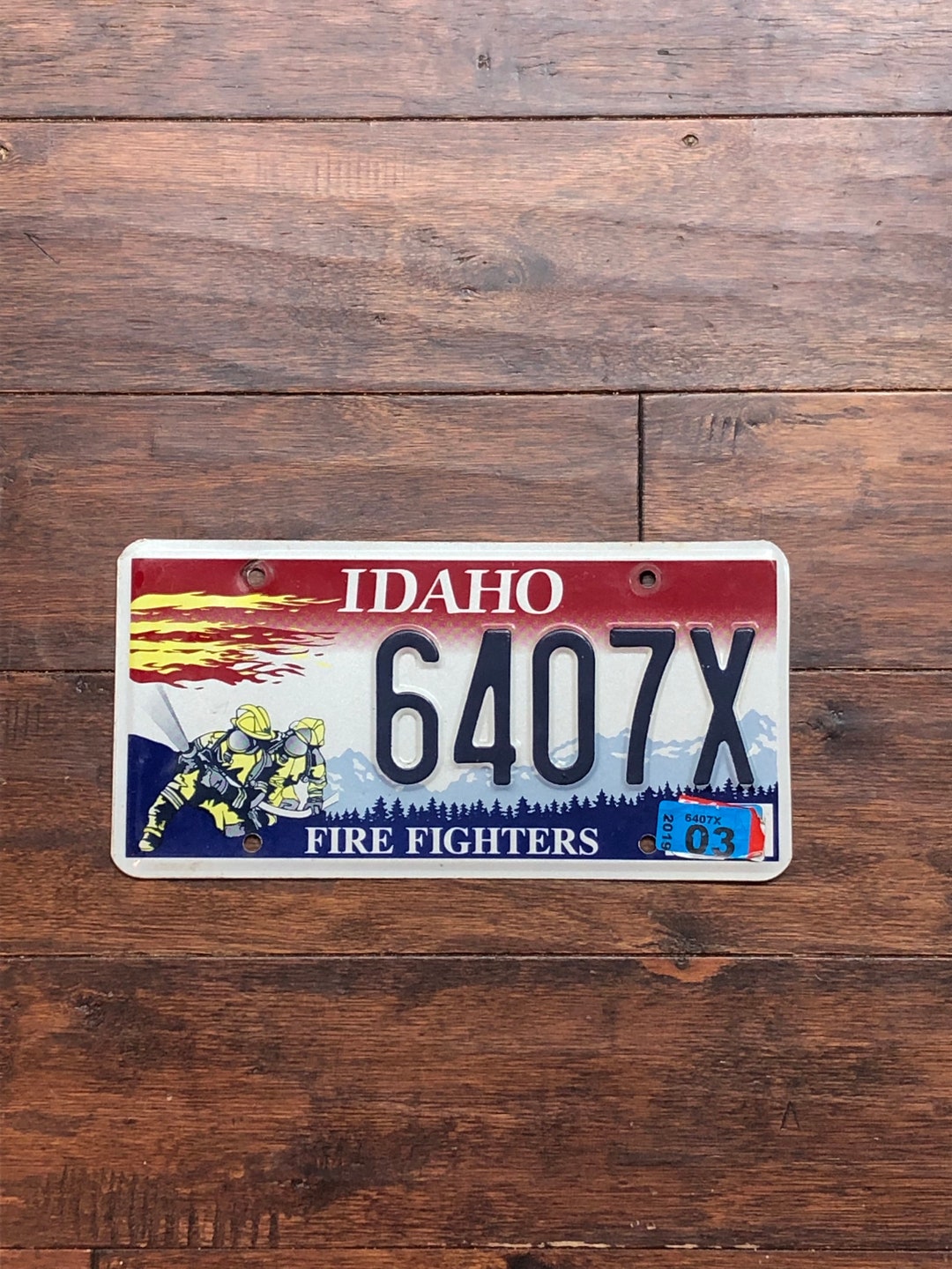 License Plate Idaho Firefighter, Firefighter License Plate Idaho ...