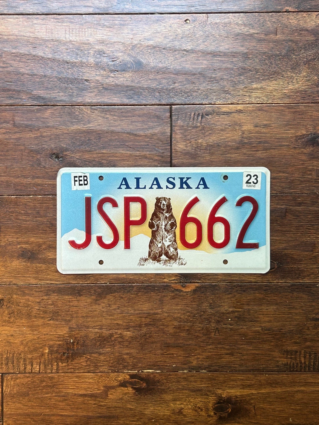 Alaska Bear License Plate, License Plate Alaska, Vintage Alaska, Alaska ...