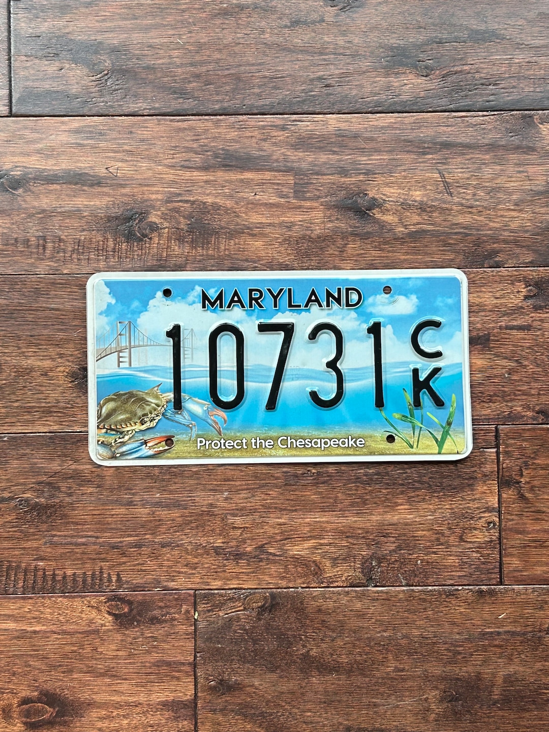 License Plate Maryland, Maryland Crab License Plate, Crab License Plate ...