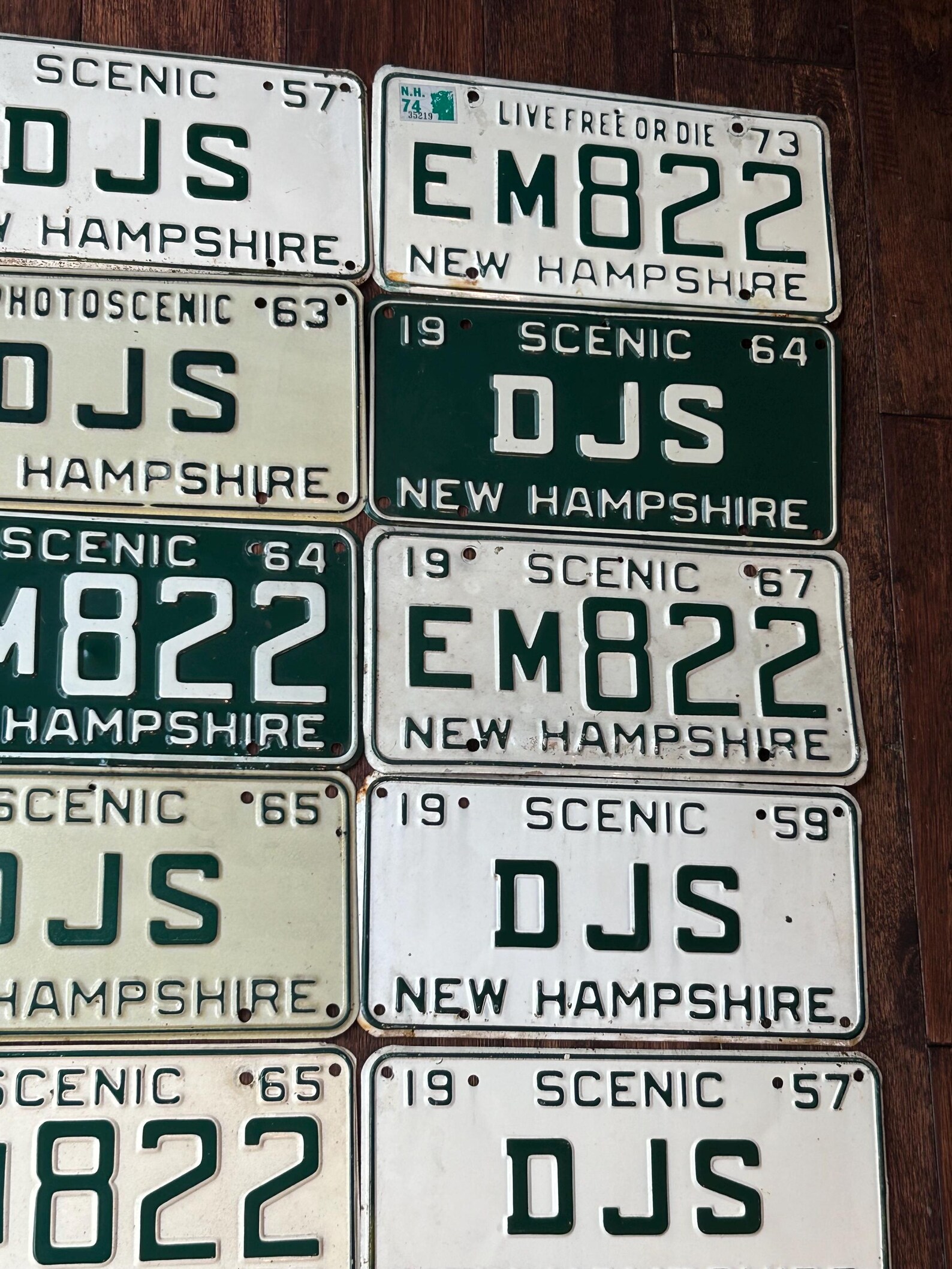Vintage License Plates New Hampshire, Old License Plates, New Hampshire ...