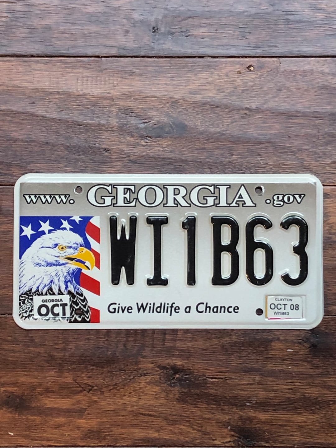 License Plate Georgia Eagle, Georgia License Plate Give Wildlife a ...
