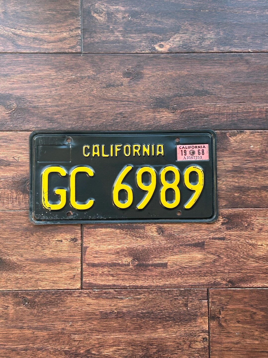 License Plate California, California License Plate 1963, Old California ...