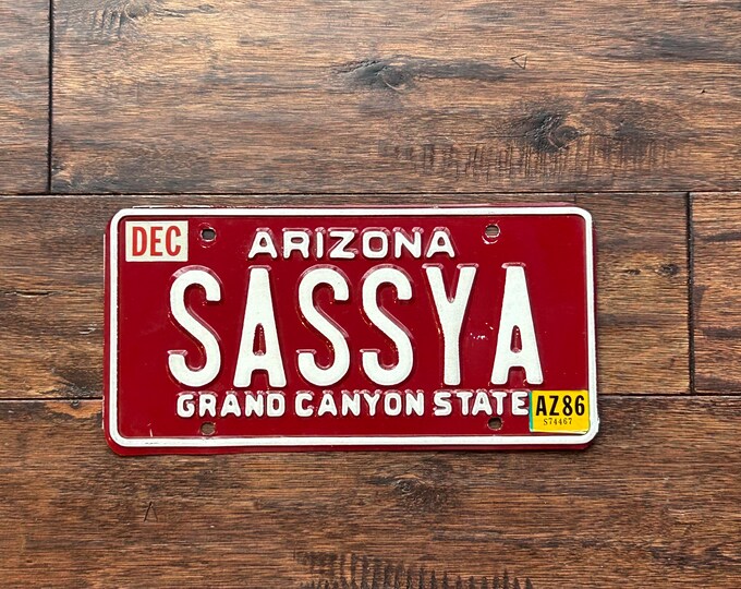 Arizona Vanity Plate, Desert Vanity Plate, Arizona Desert Vanity ...