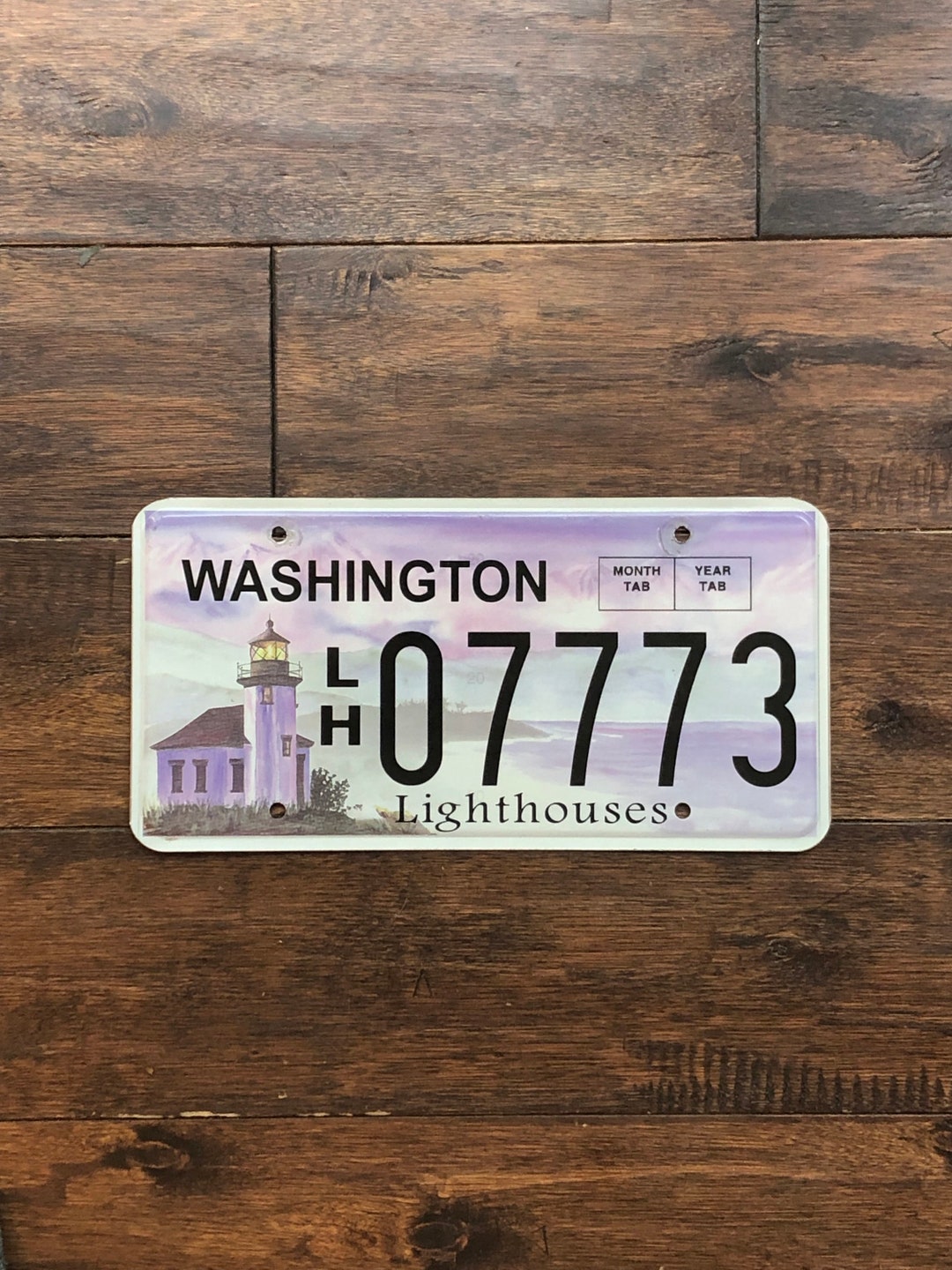 License Plate Washington Lighthouse, Lighthouse License Plate ...