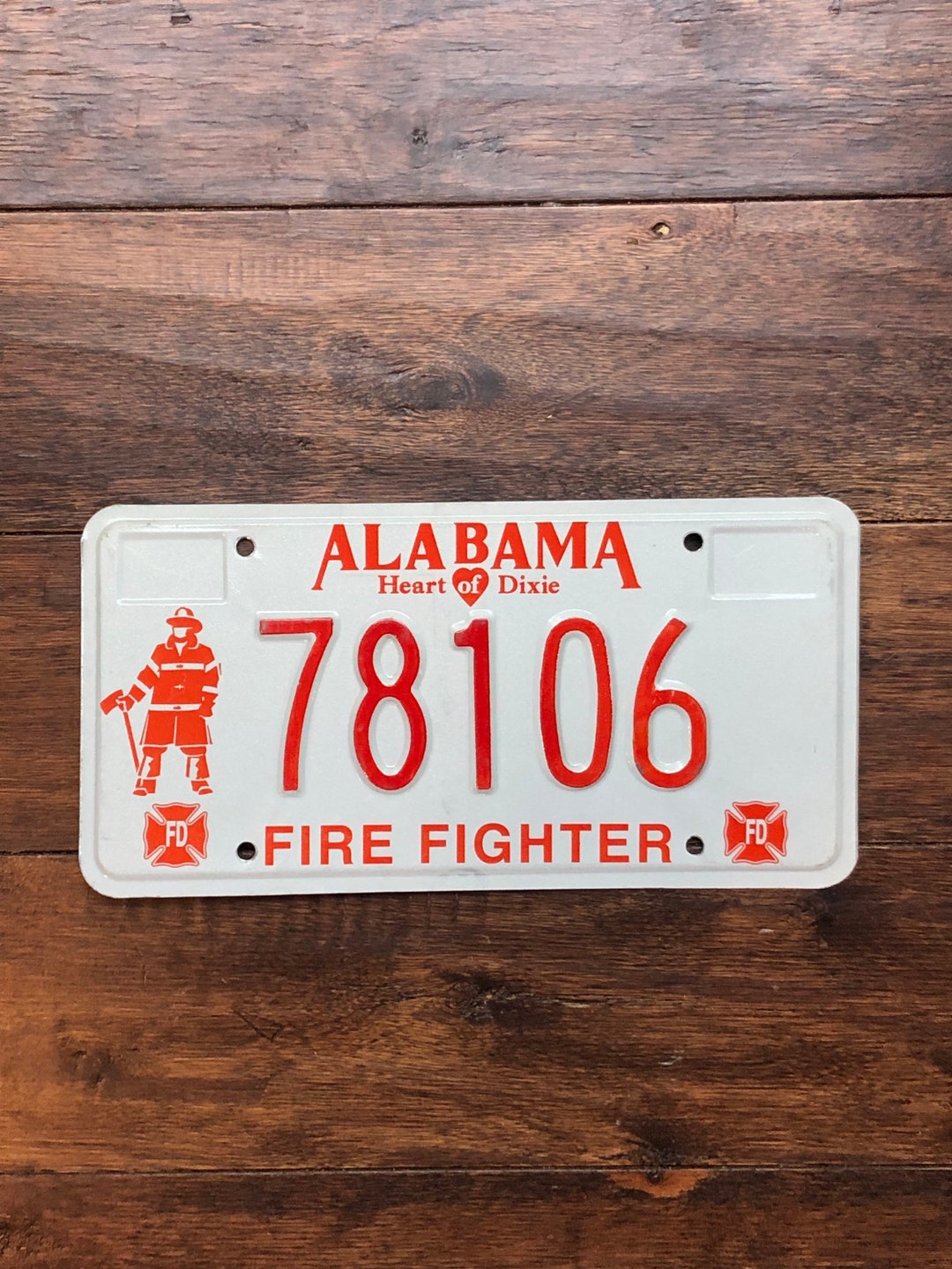 License Plate Alabama Firefighter, Firefighter License Plate Alabama ...
