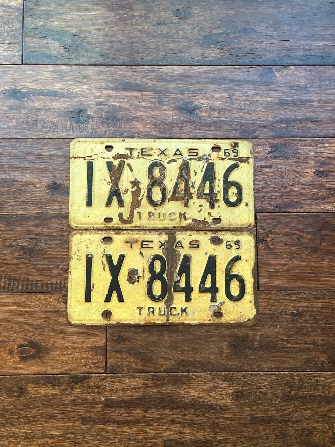 License Plates Texas 1969 Pair, Dmv Clear Texas 1969 Pair, Texas ...