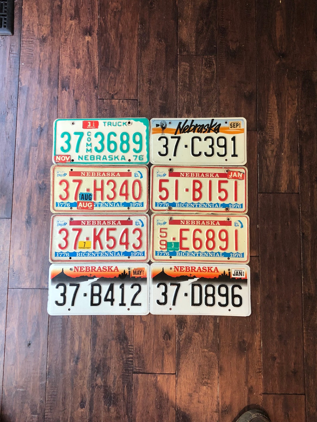 Nebraska License Plates Your Choice, Vintage Nebraska License Plates ...