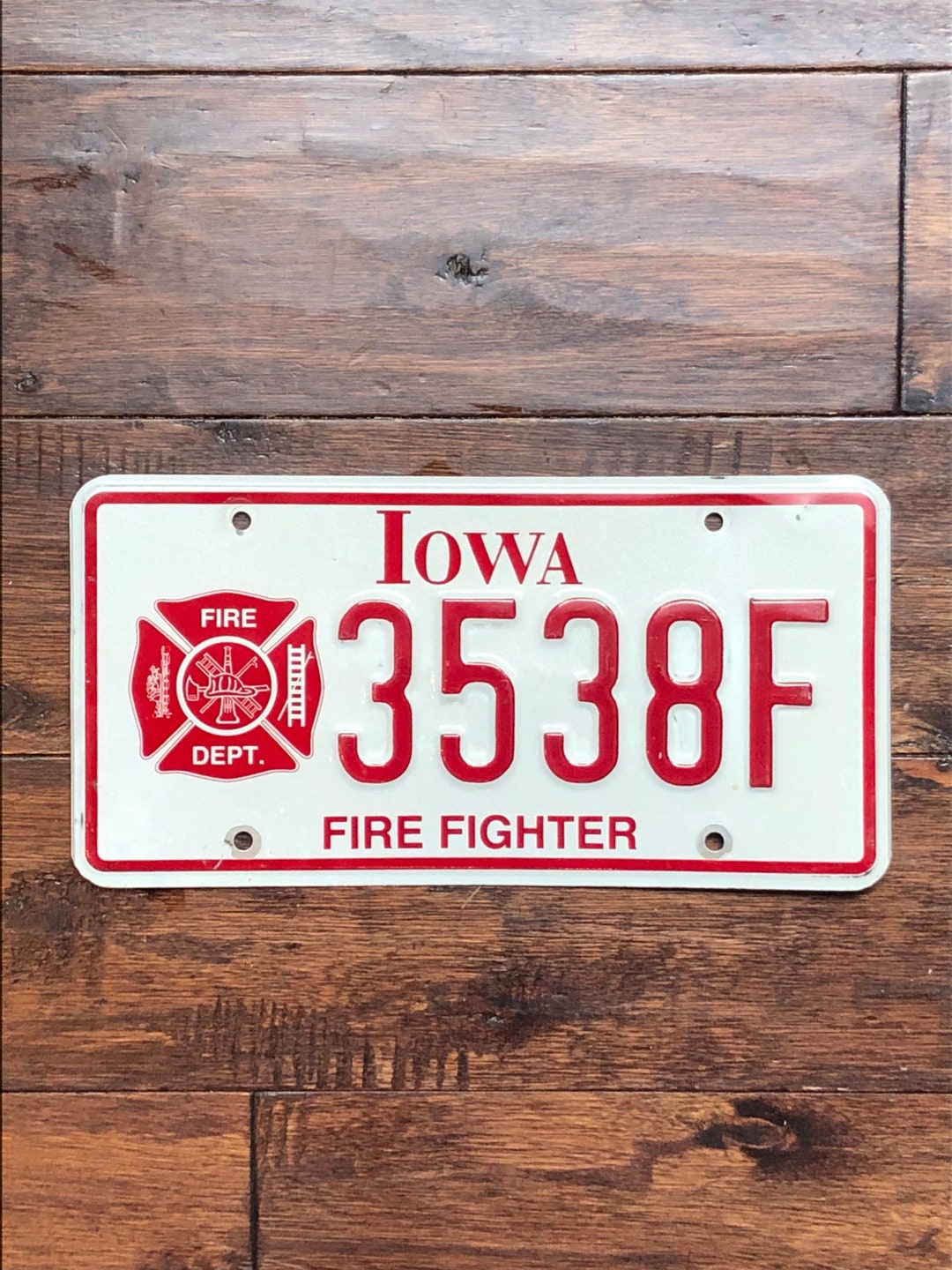 License Plate Iowa Firefighter, Iowa Firefighter License Plate ...