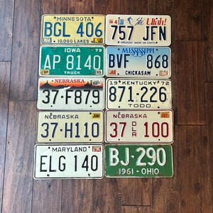 License Plate Choice Rusty Worn Out, All Authentic License Plates Utah ...