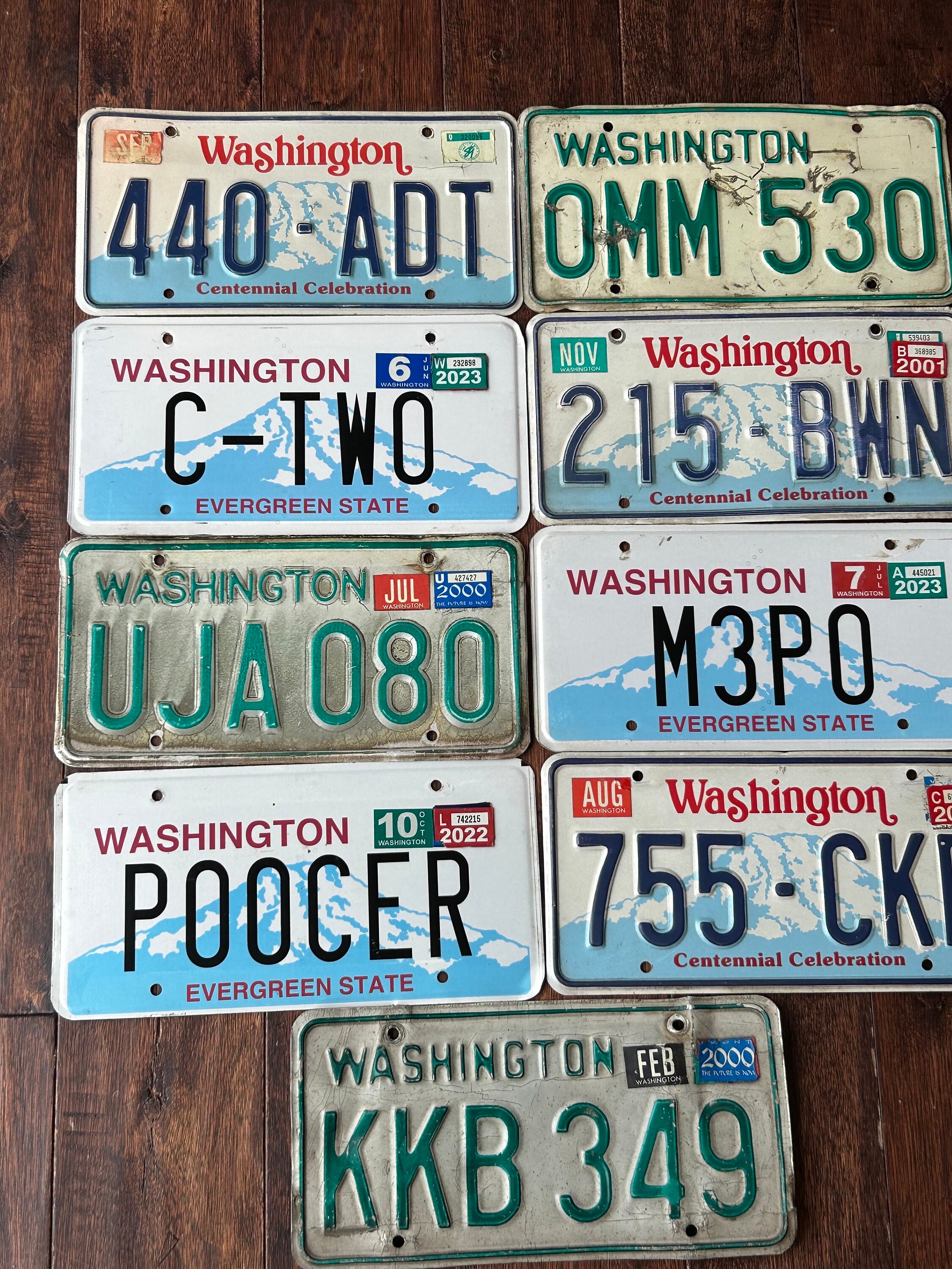 Antique License Plates Washington