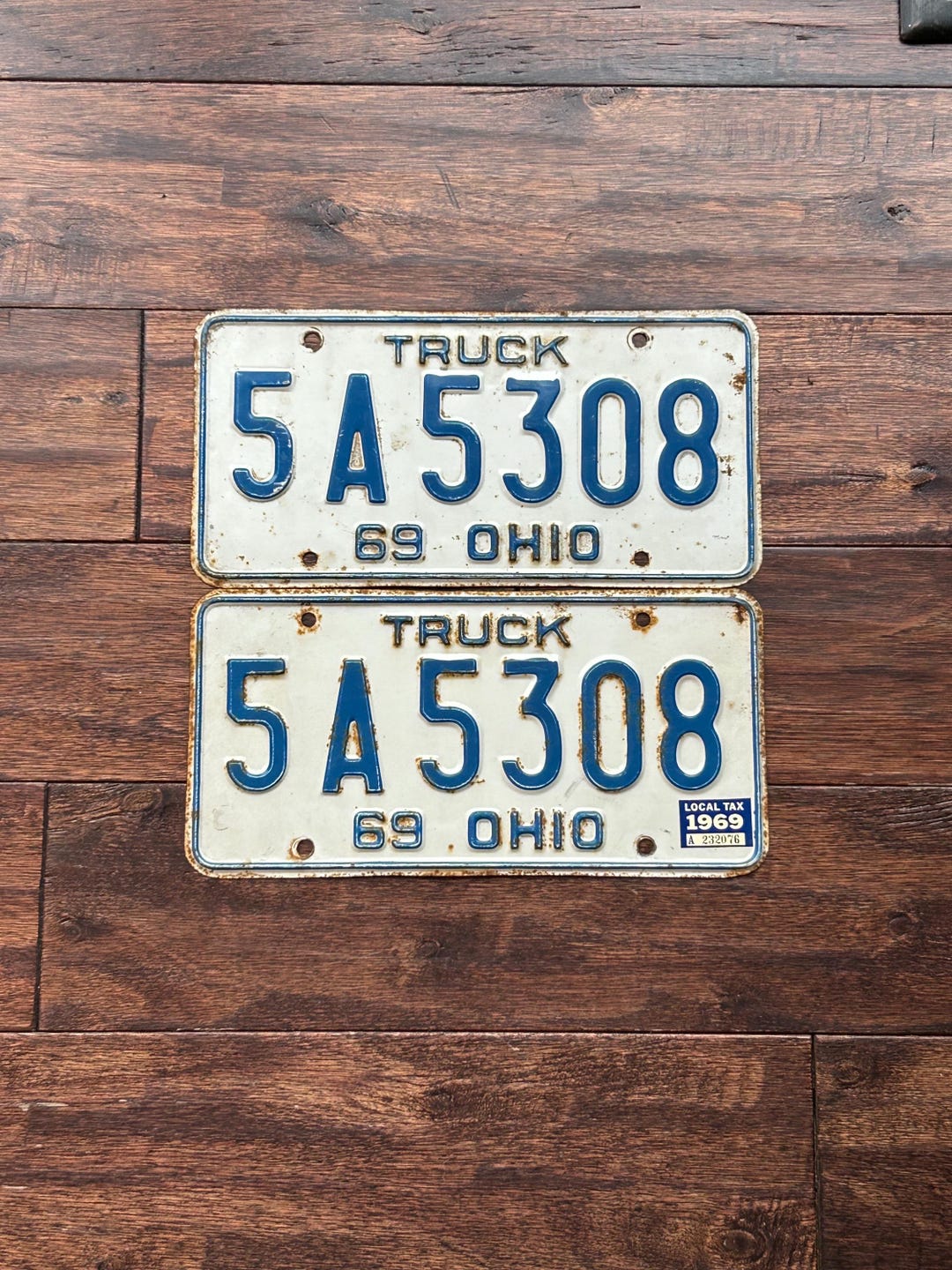 License Plate Pair Ohio 1969, Vintage License Plates, License Plate ...