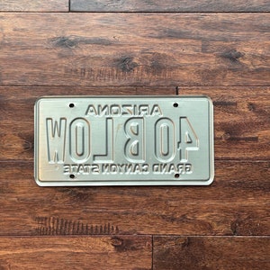 License Plate Arizona 1980s Vanity40 B Low Vintage - Etsy