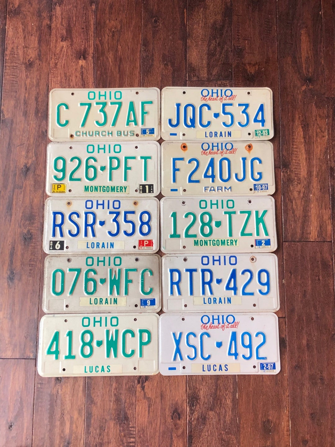 Ohio Choice of License Plate, Pick Your Plate, License Plates Ohio 1985 ...