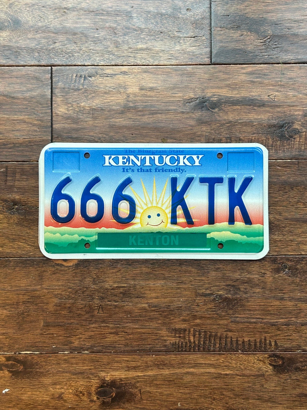 License Plate Kentucky Kenton County “666”, Kentucky License Plate ...