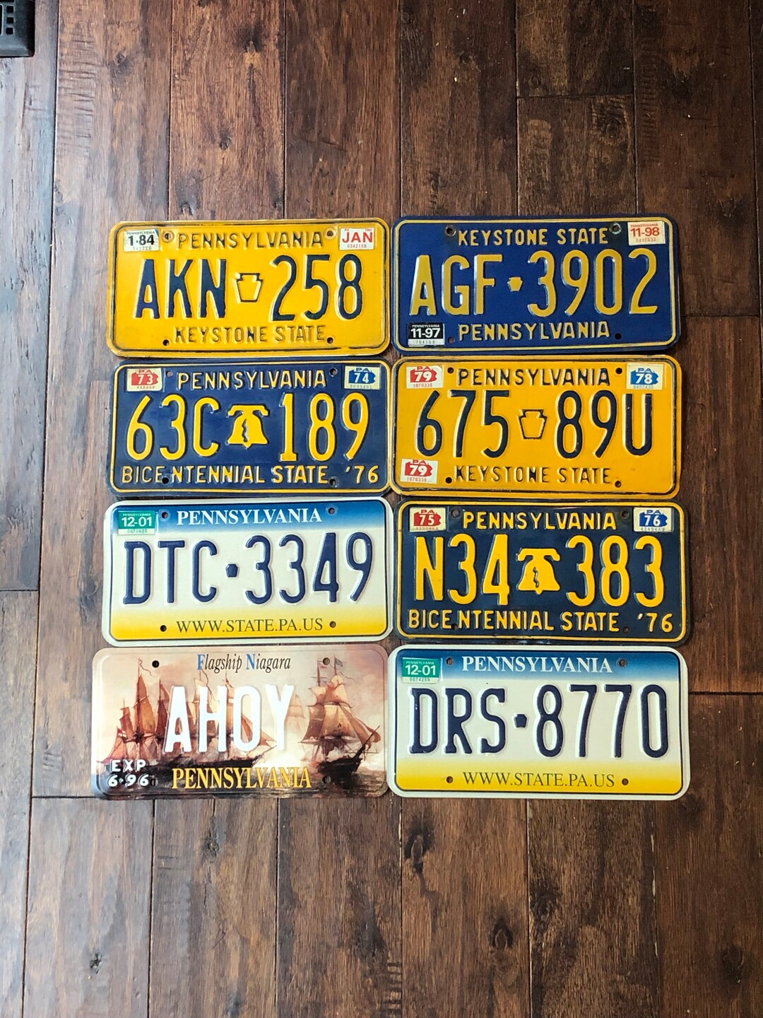 License Plate Choice Rusty Worn Out Pennsylvania, 1974 1975 1976 1978 ...