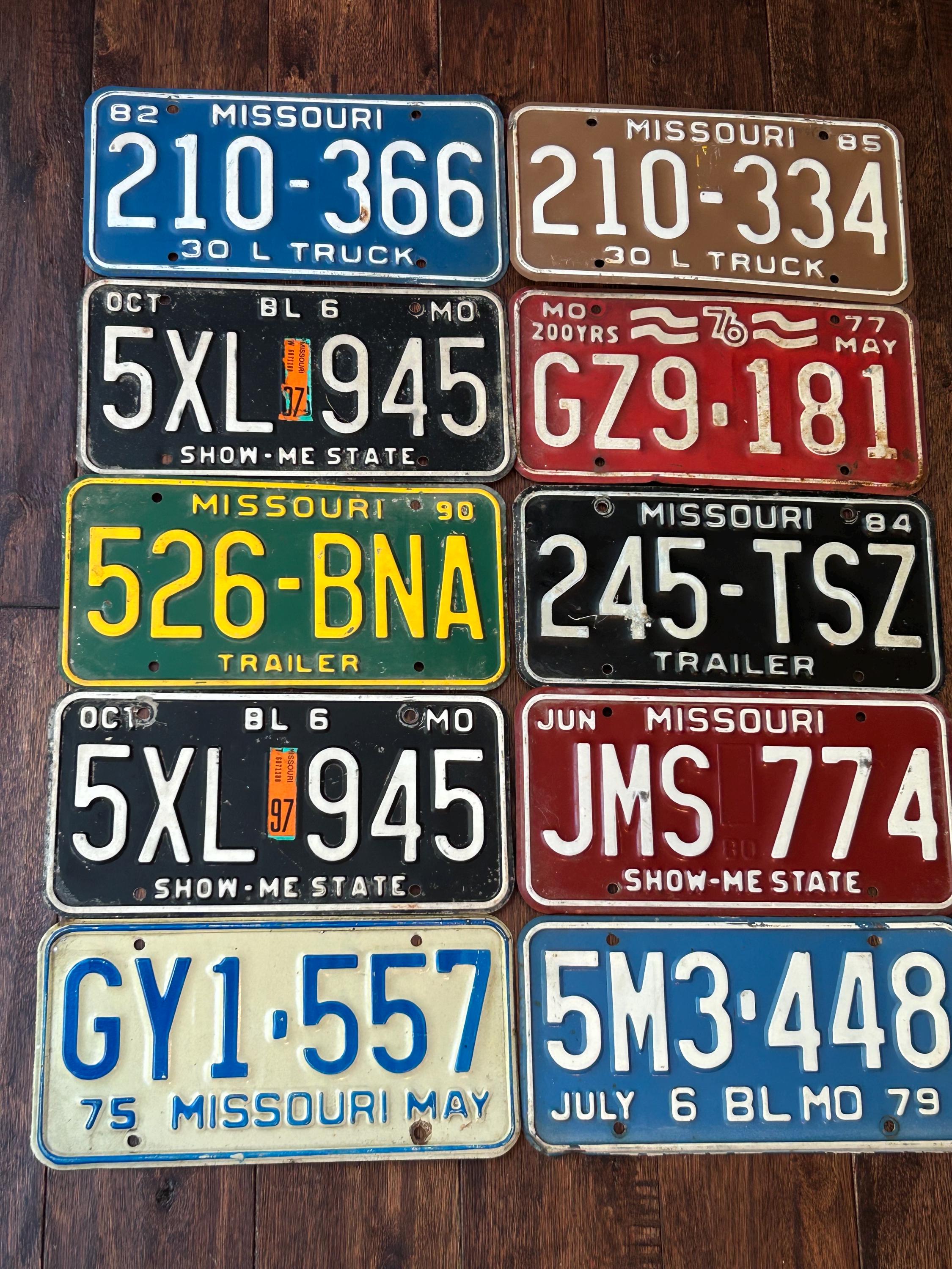 Missouri Choice of License Plate, Pick Your Plate, License Plates ...