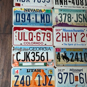 License Plates 10 Different States Collector Starter Pack , Lot of 10 ...