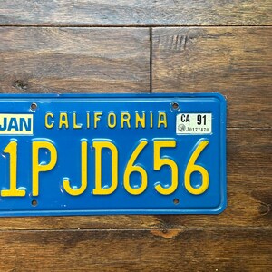 License Plate California 1980s Original, Vintage California License ...