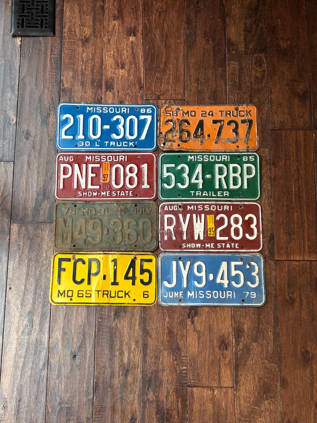 Missouri Choice of License Plate, License Plates Missouri Rusty, Craft ...