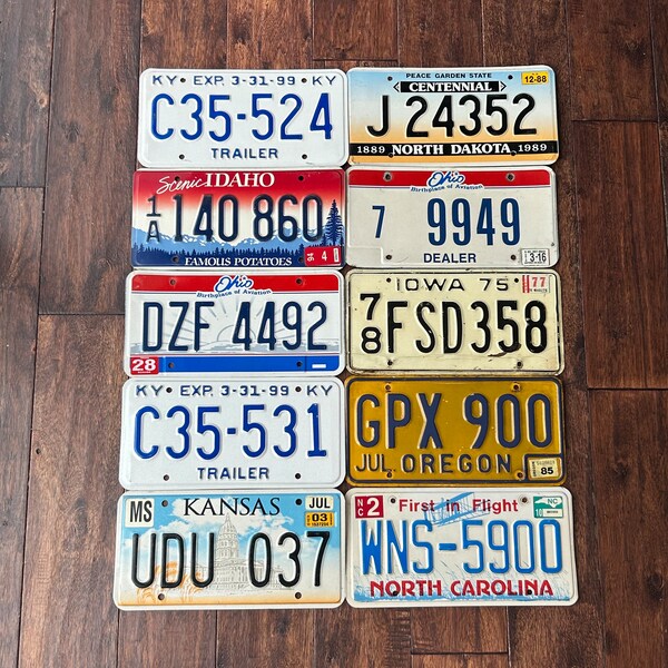 Old License Plate - Etsy