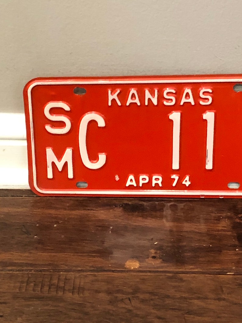 License Plate Kansas, Vintage License Plate Kansas, License Plates Low ...