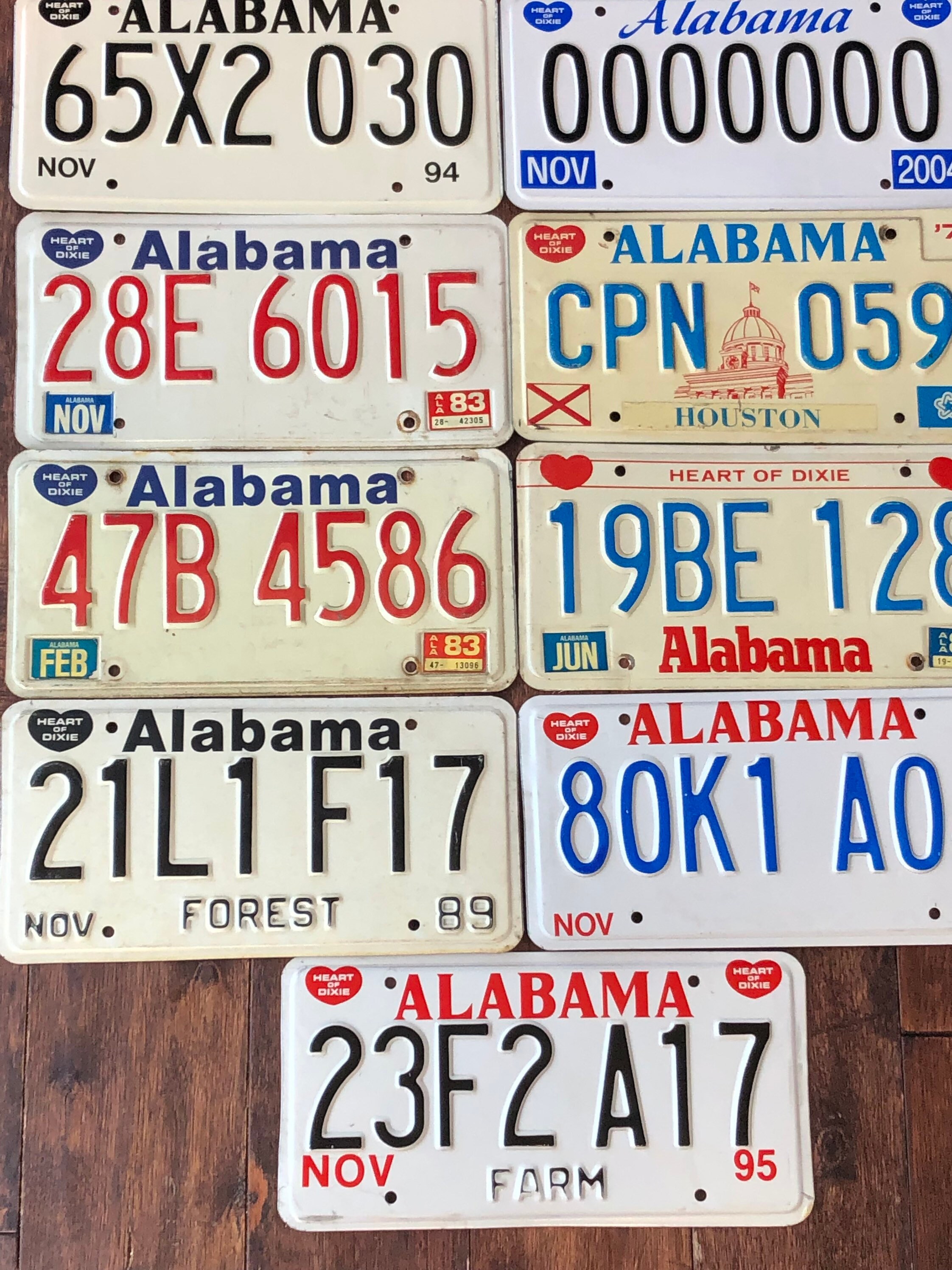 Alabama License Plates Your Choice, Vintage Alabama License Plates 1977 ...