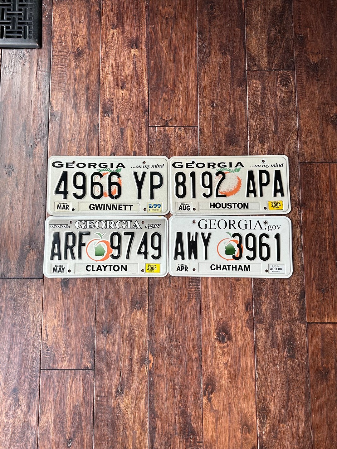 Georgia Choice of License Plate, Pick Your Plate, License Plate Peach ...