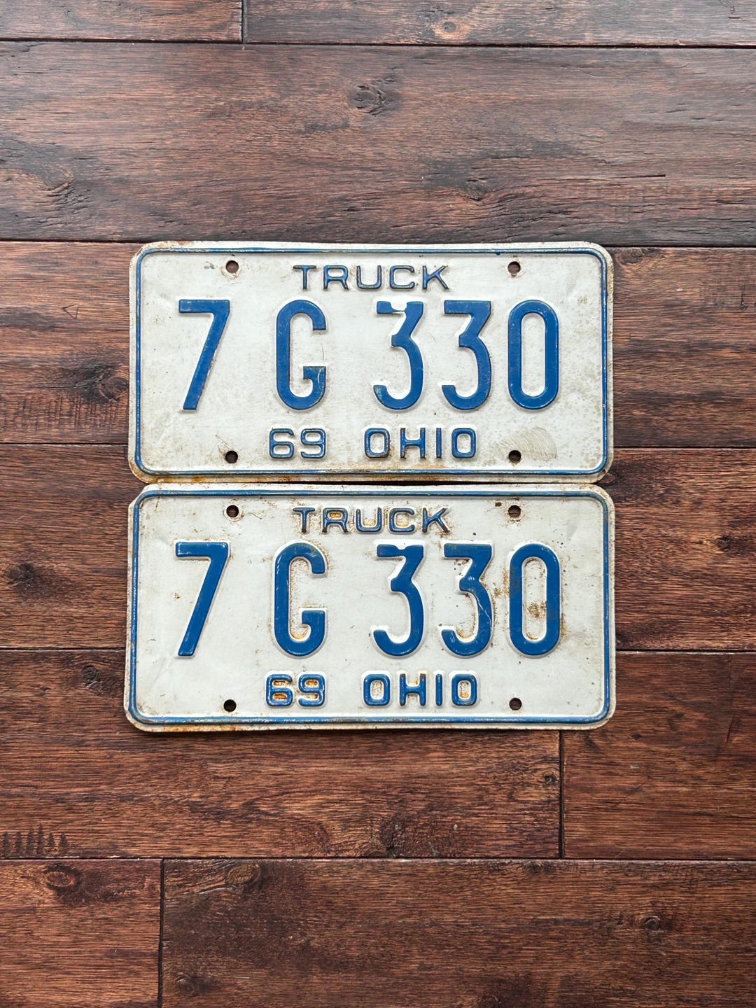 License Plate Pair Ohio 1969, Vintage License Plates, License Plate ...
