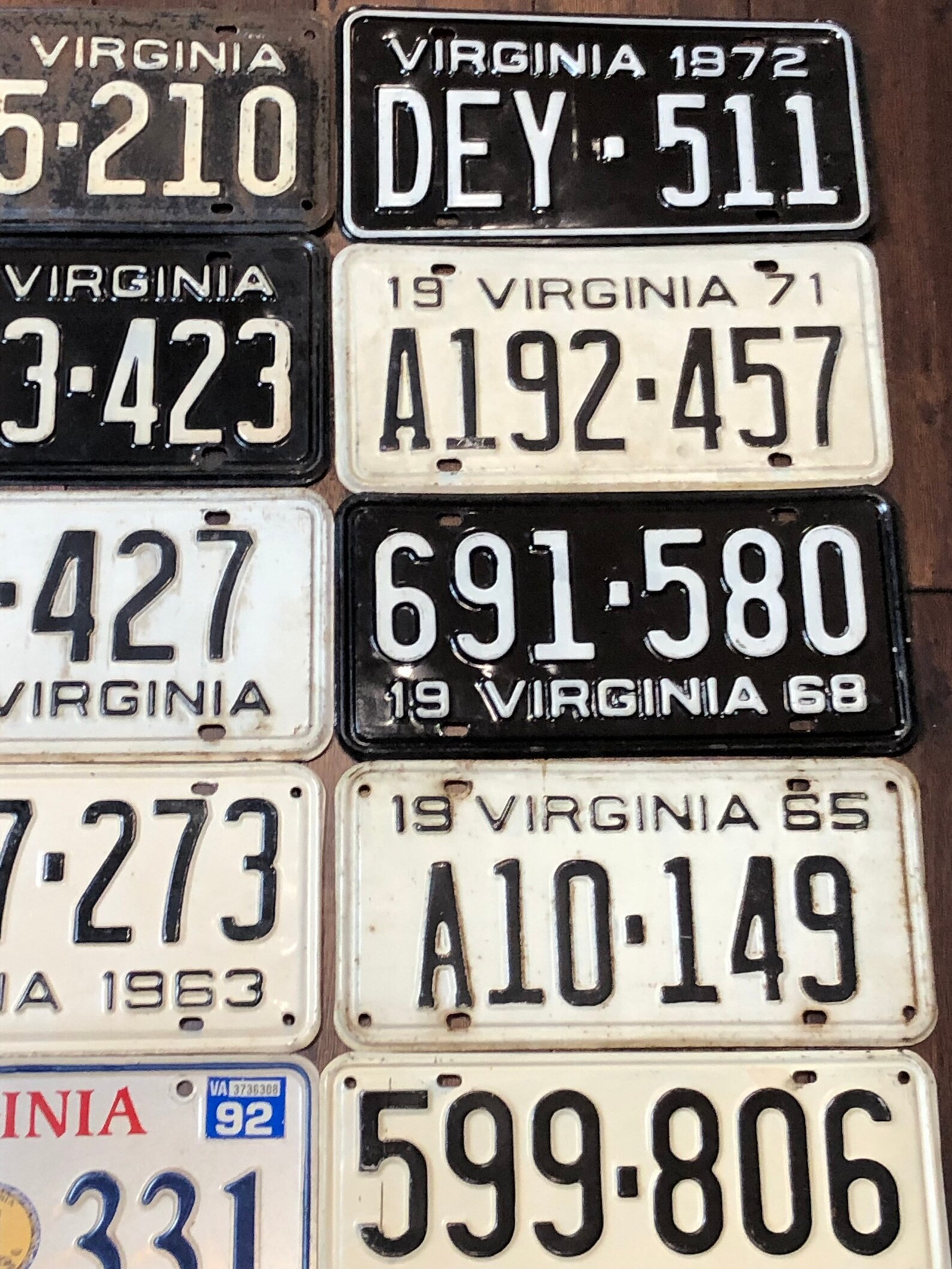 Virginia Choice of License Plate pick Your Plate License - Etsy