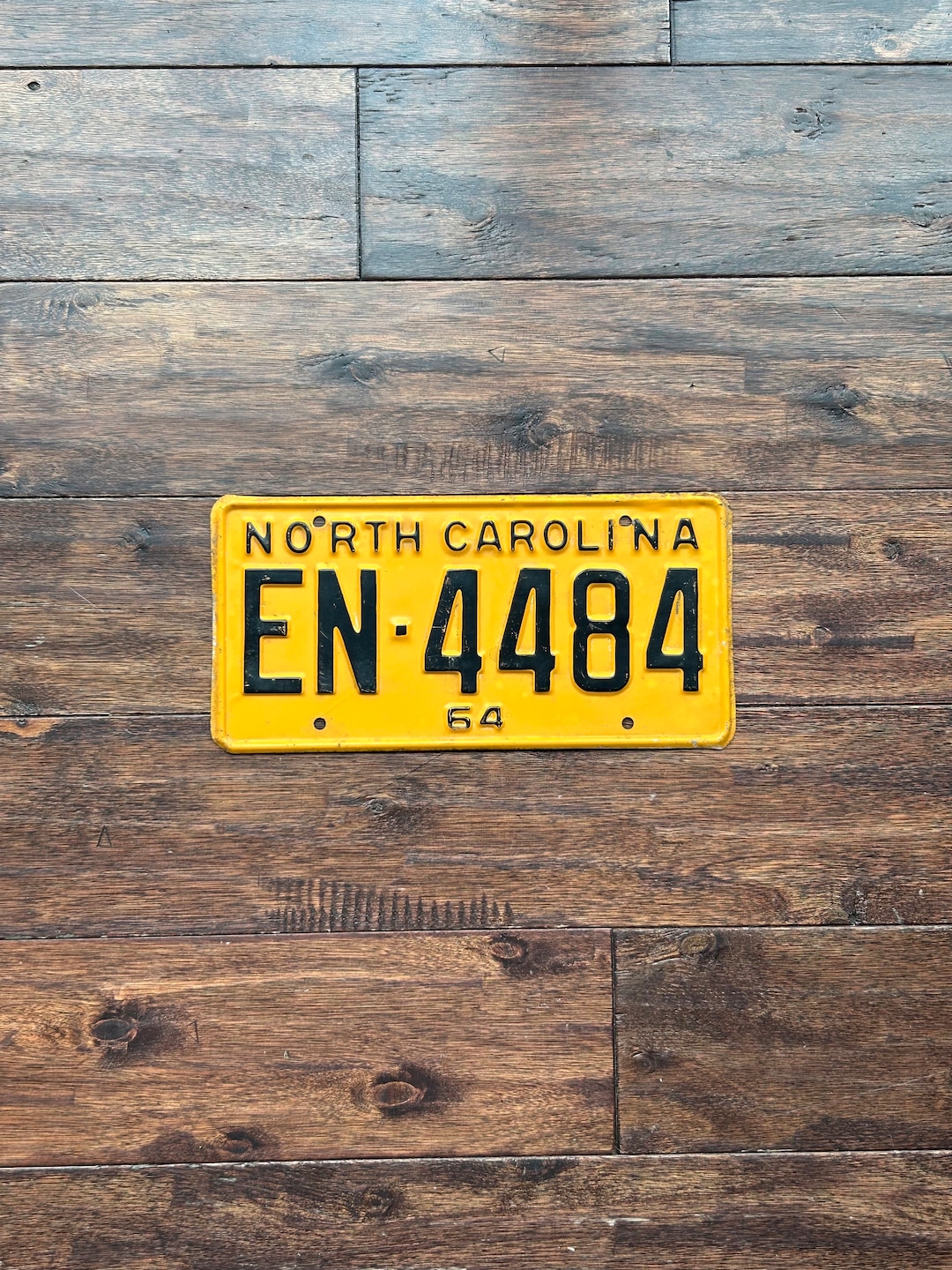 License Plate North Carolina 1964, North Carolina Vintage 1964 License ...