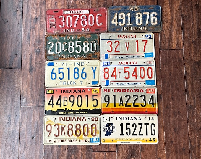 Indiana Choice of License Plate, Pick Your Plate, License Plates ...