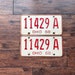 License Plate Pair Ohio 1968, Vintage License Plates, License Plate ...