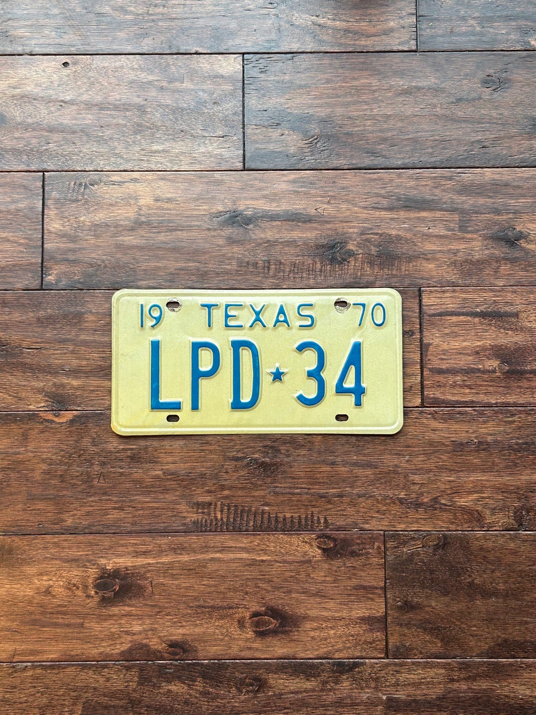 License Plate Texas 1970, Texas 1970 Low Number, Texas License Plate ...
