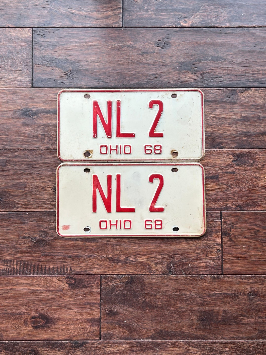 License Plate Pair Ohio 1968, Vintage License Plates, License Plate ...