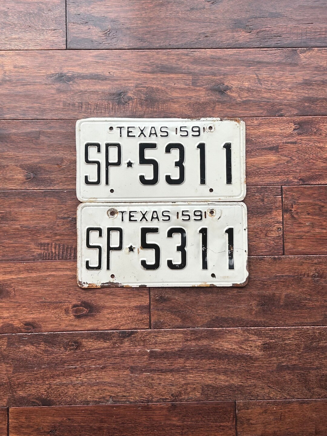 Vintage Texas License Plate Pair 1959, Texas License Plate Pair 1959 ...
