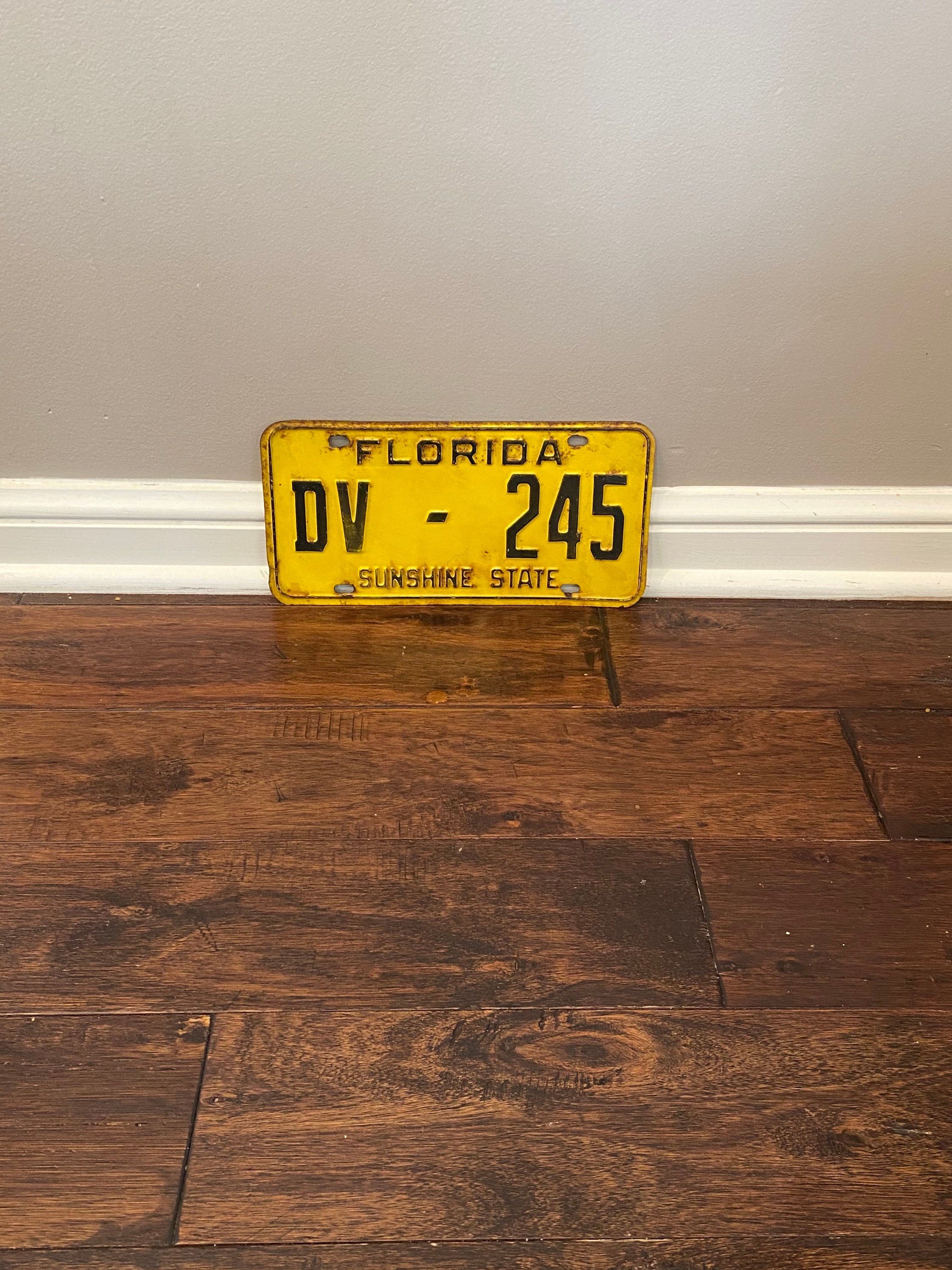 License Plate Florida 1961 Disabled Veteranlicense Plate Rare | Etsy