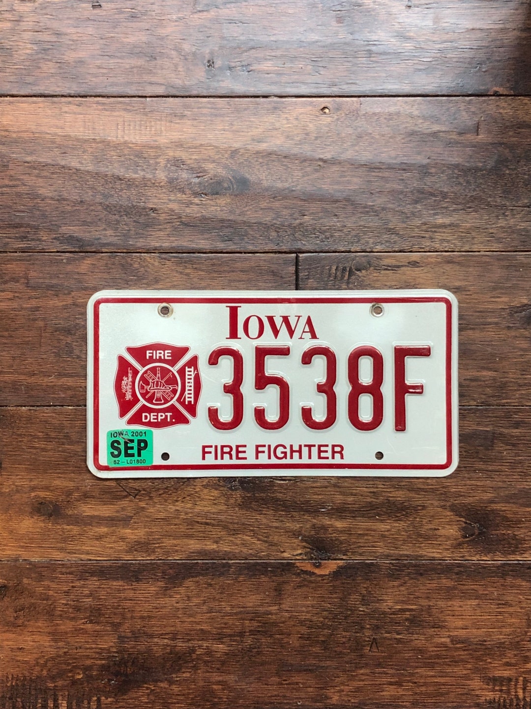 License Plate Iowa Firefighter, Iowa Firefighter License Plate ...